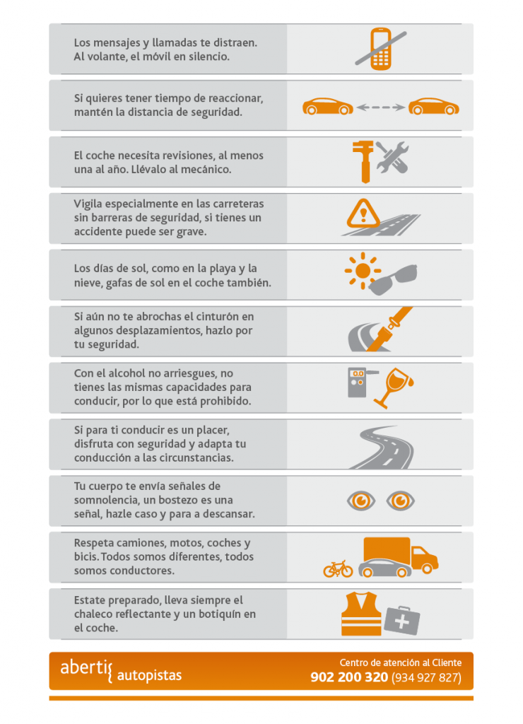 Consejos de Seguridad Vial | Autopistas