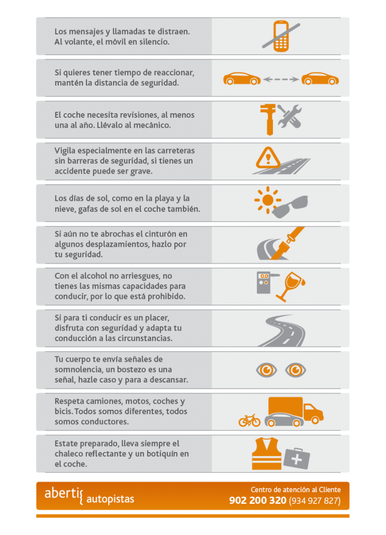 Consejos de Seguridad Vial | Autopistas