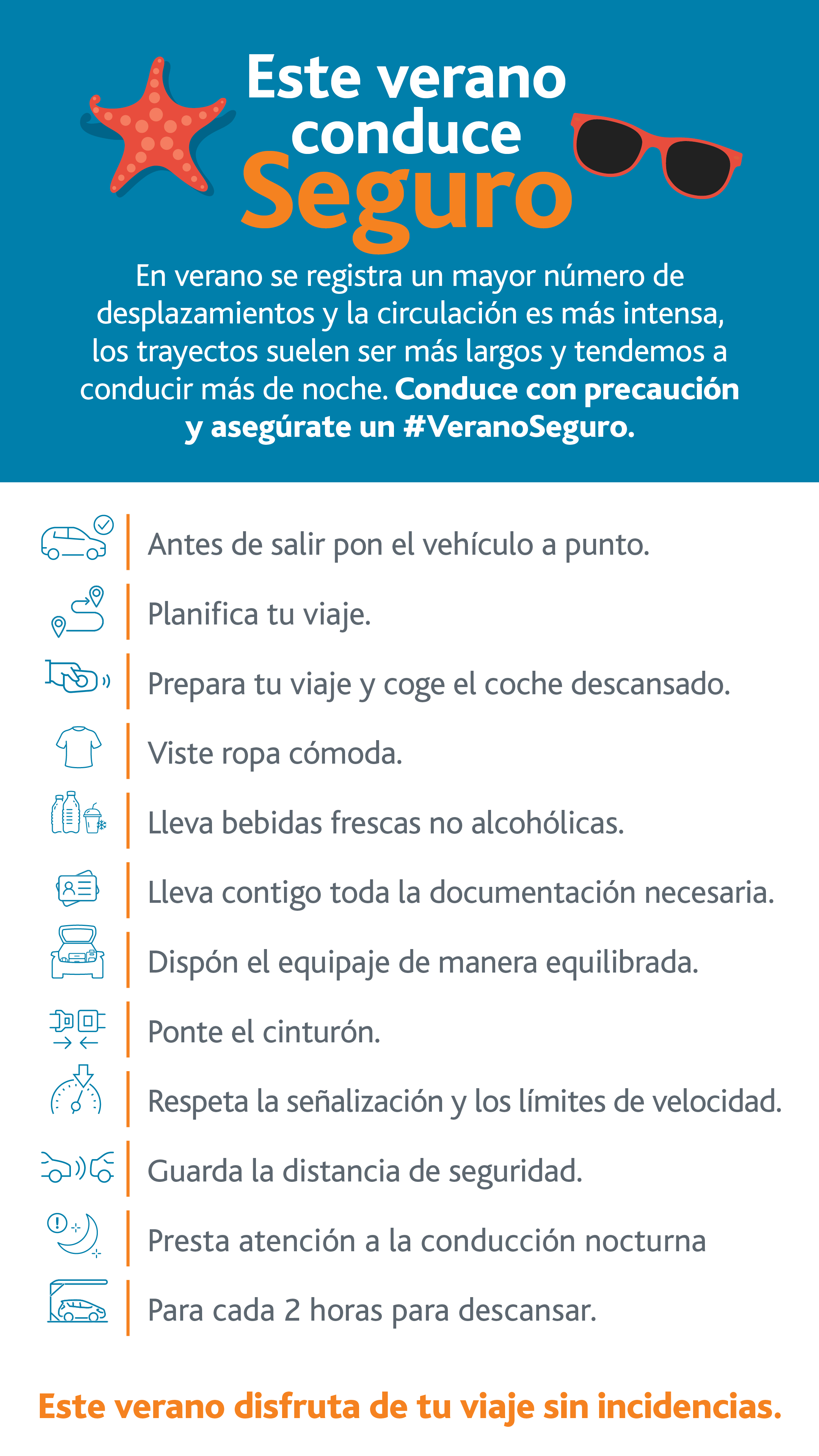 Disfruta de un verano seguro al volante | Autopistas